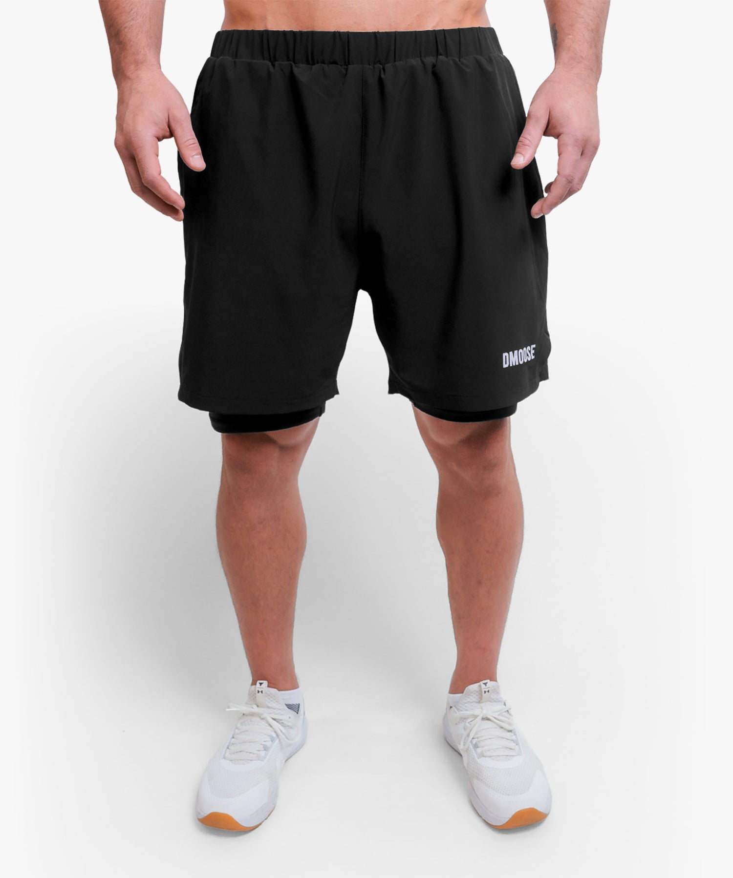DMoose Active Shorts Black | Lightweight & Breathable Performance Shorts