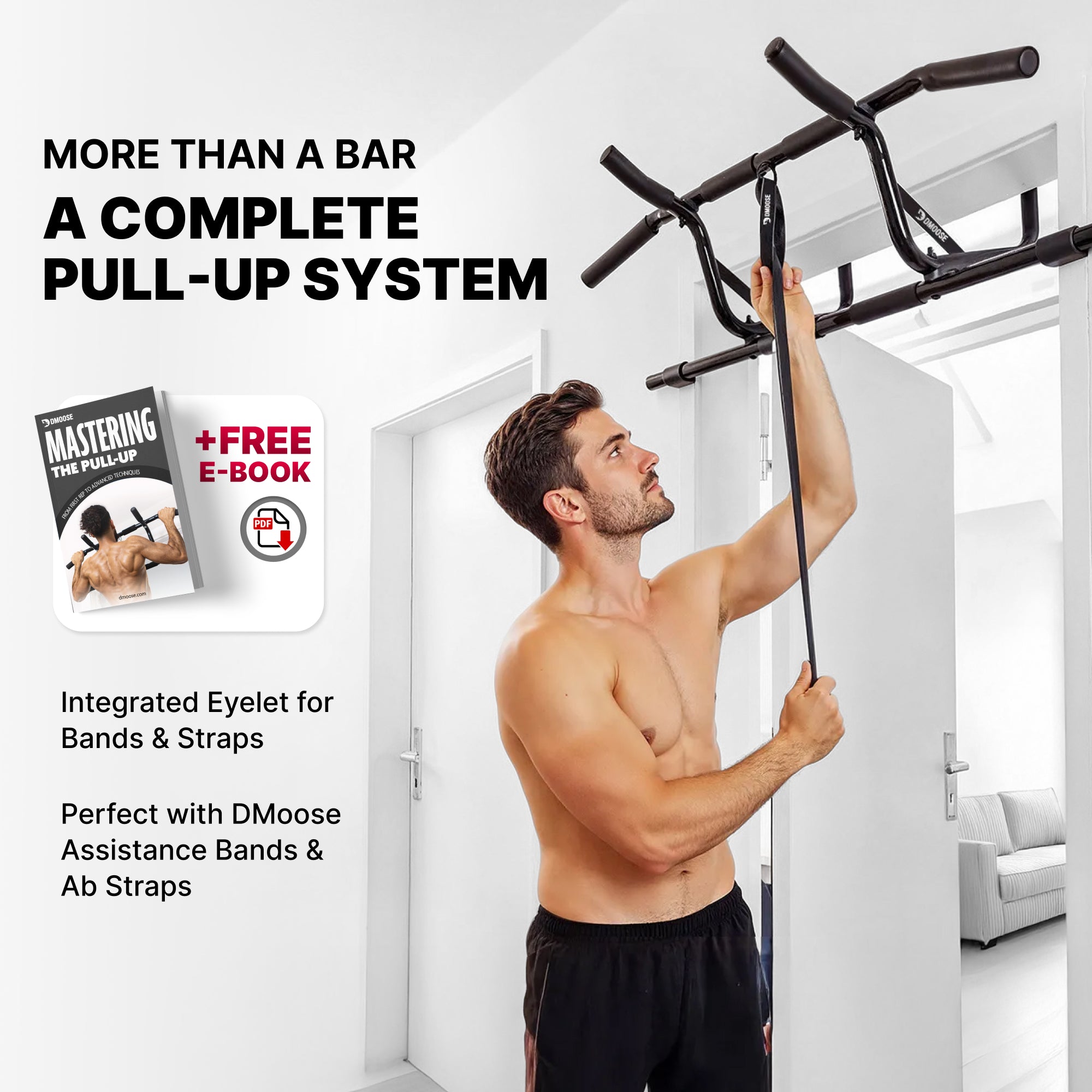 DMoose Doorway Pull Up Bar – Best Home Workout Bar